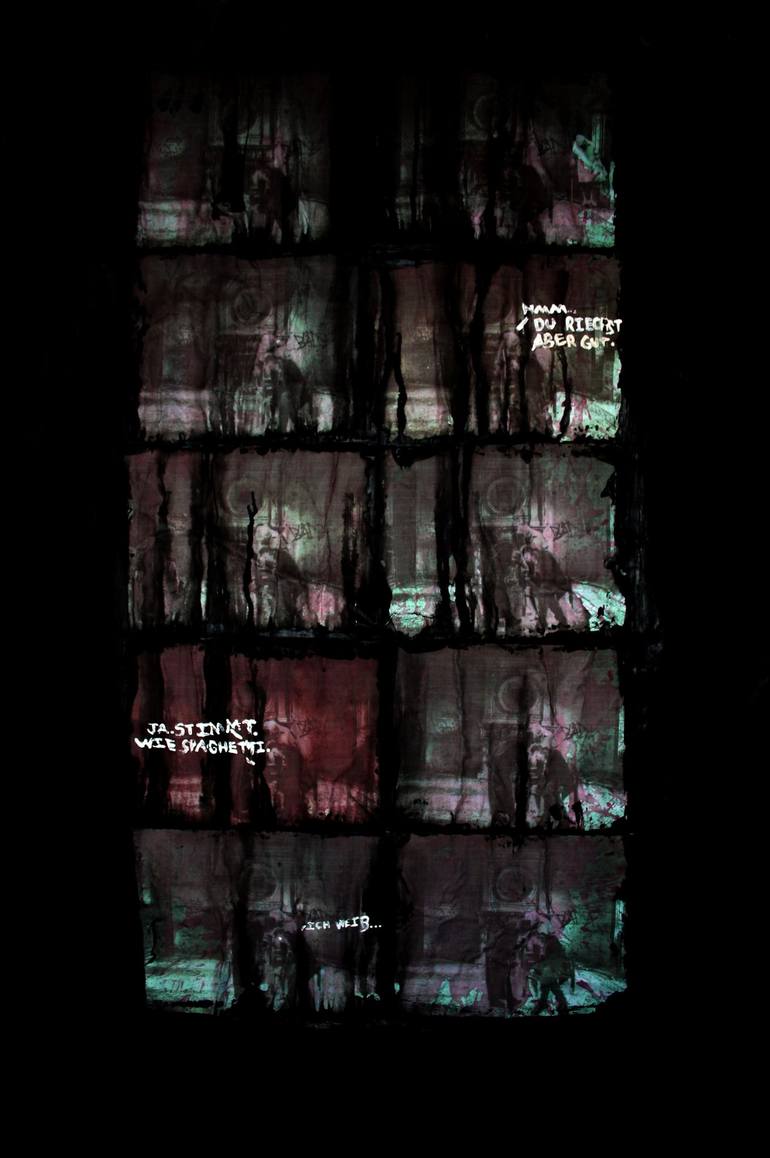 Ein ruhiger Tag im Wohnheim mit Franz, Rita und Annemie Painting by ...