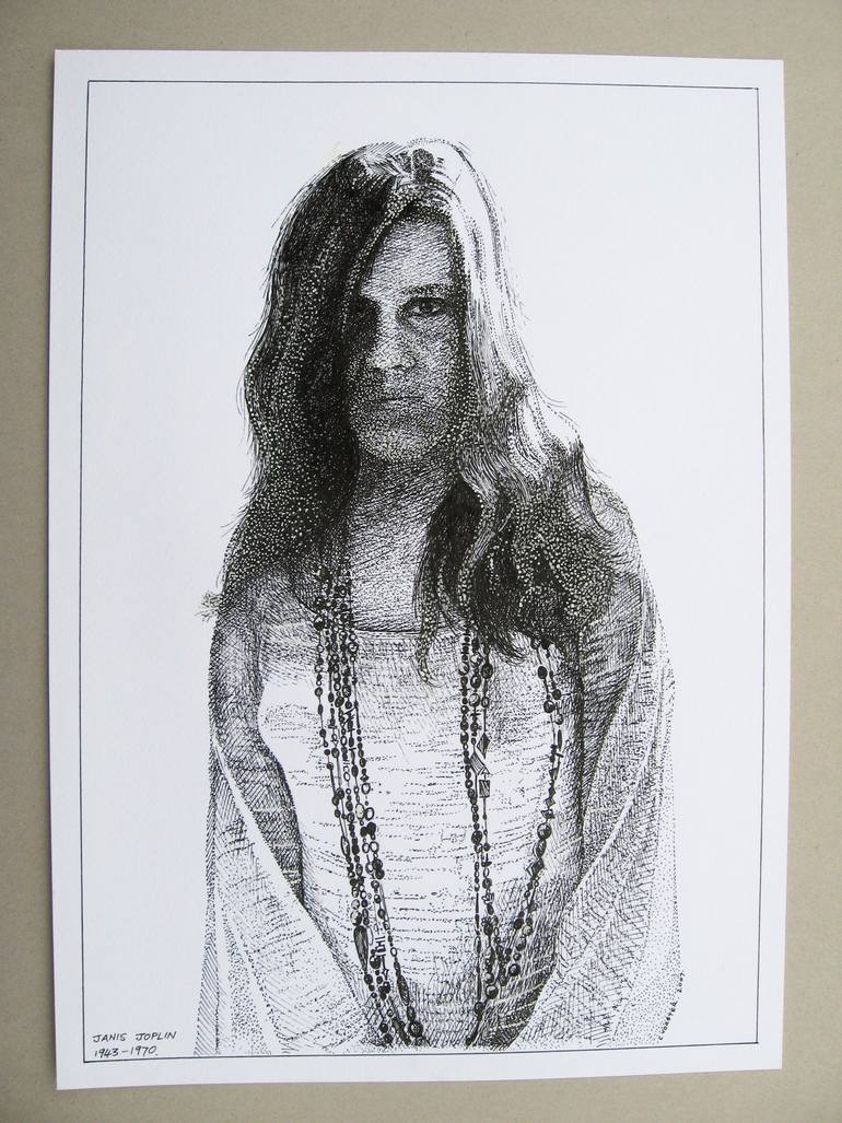 Janis Joplin Drawings