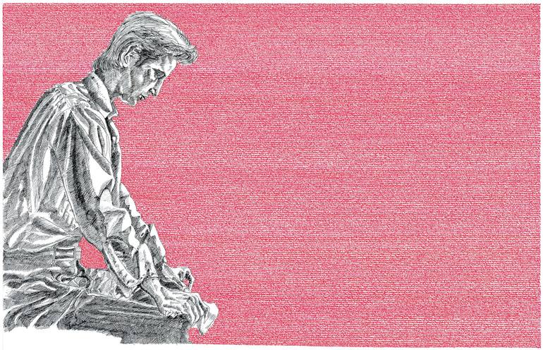 The Falling Man Drawing by Lorenzo Fantini | Saatchi Art