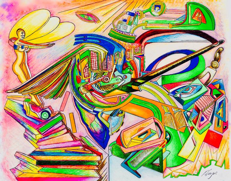 Inoculated Fusion Painting by Artist- Marjan | Saatchi Art