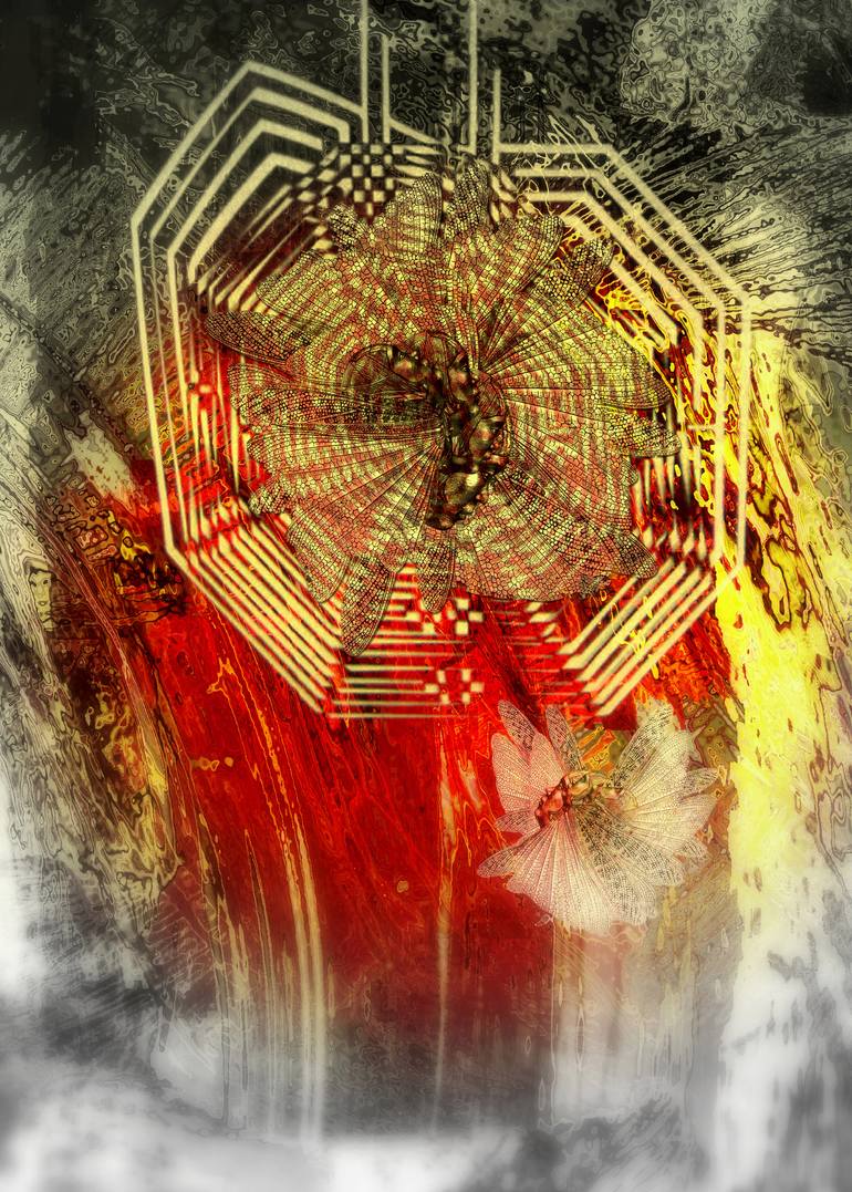 Fluidness III Collage by Agnieszka Nowinska | Saatchi Art