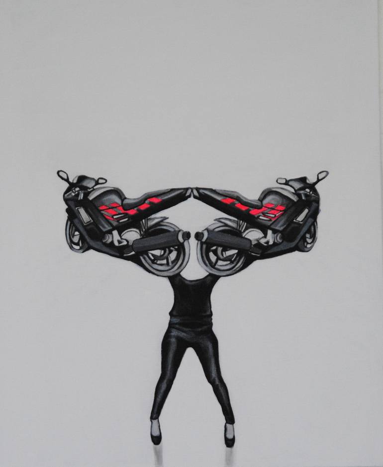 Women Machines Painting by Jelena Vicentic | Saatchi Art