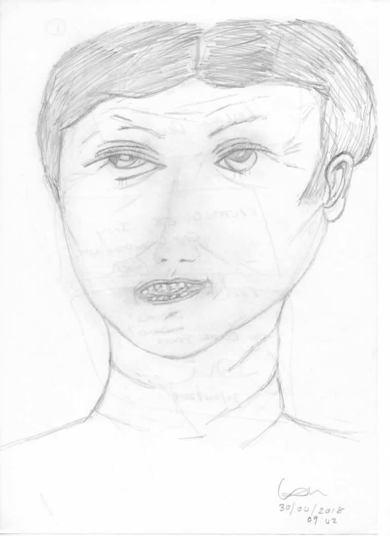 The Clear Faces - Pt - 1 Drawing by Lavinia De Ayr | Saatchi Art