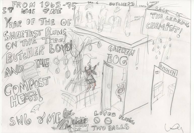 A House OverLooked Drawing by Lavinia De Ayr | Saatchi Art