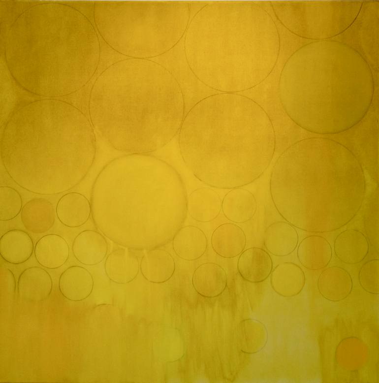 Golden ground Painting by Barbara Norquoy | Saatchi Art