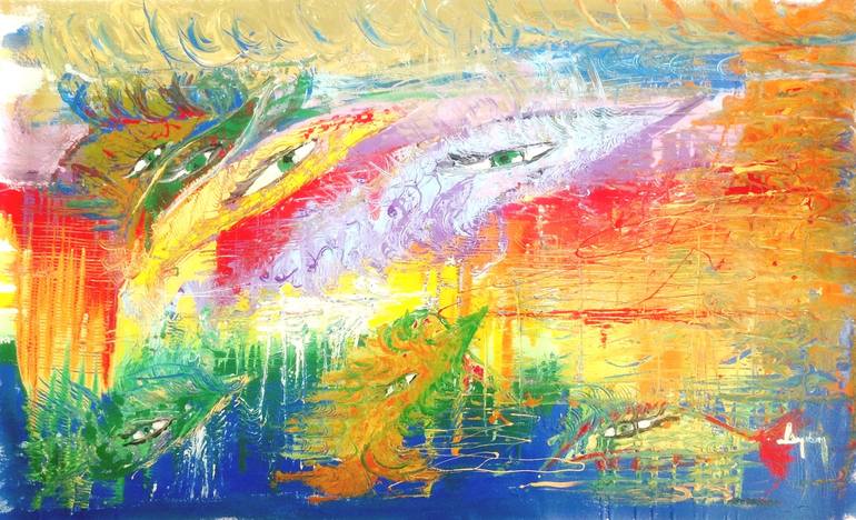 SUNRISE İN LEMURİA Painting by Aydan UğUr Ünal | Saatchi Art