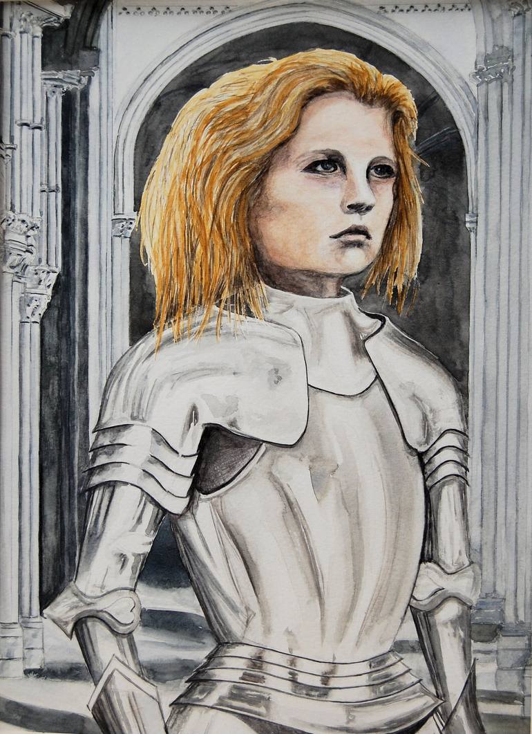 Joan of Arc Painting by Ashley Haigh | Saatchi Art