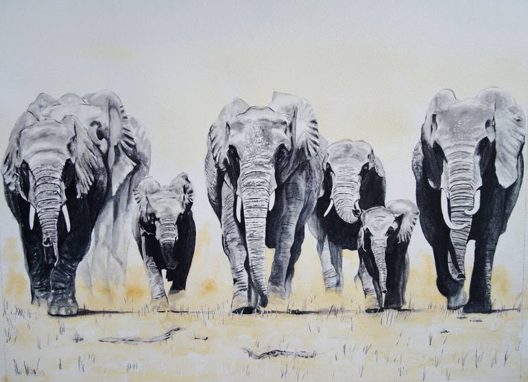 Monochrome Memory Painting by Ashley Haigh | Saatchi Art