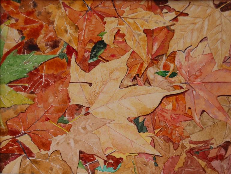 Some leaves Painting by Ashley Haigh | Saatchi Art