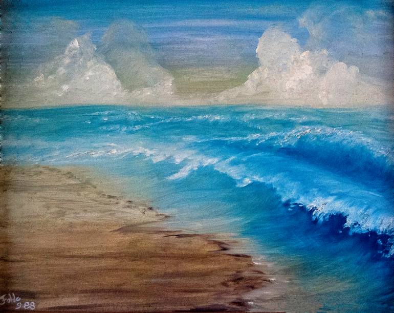 Summer Surf Painting by Judy Hall-Folde | Saatchi Art