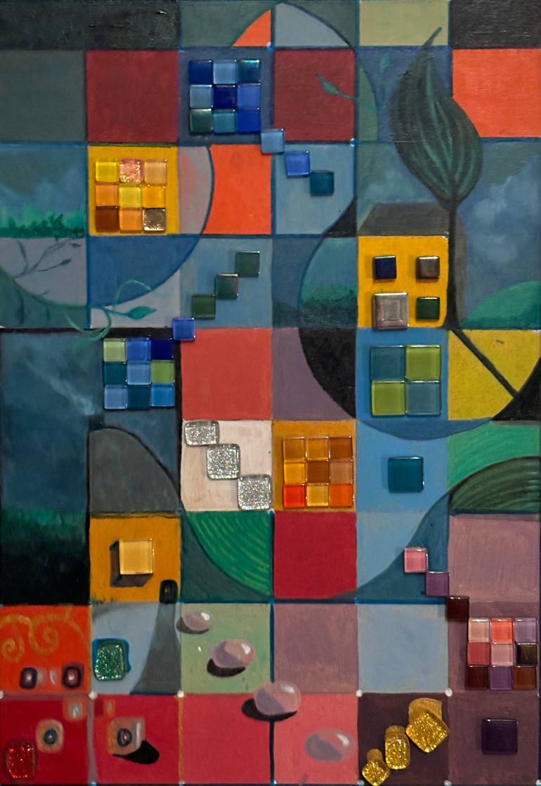 Different Dimensions Painting by Susan Solak | Saatchi Art