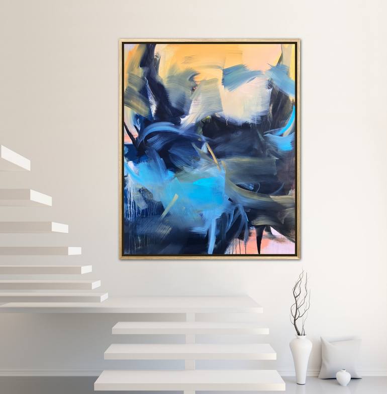 Night Divided Painting by Peggy Cozzi | Saatchi Art