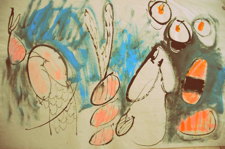 From Fish Heads. Painting by Amanda Helen Atkins | Saatchi Art