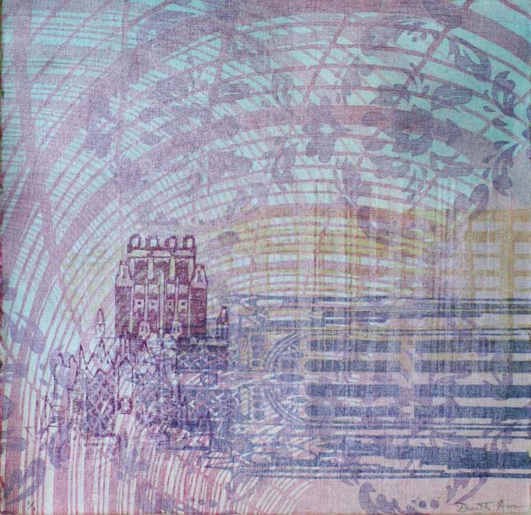 City Monoprint I Printmaking by Danielle Aras | Saatchi Art