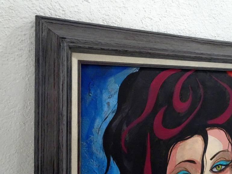 Muse Black Dress Painting by Aldo R Suarez | Saatchi Art