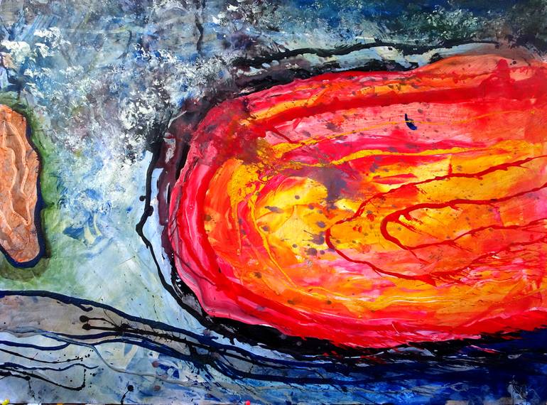 Encuentro, Encounter Painting by Aldo R Suarez | Saatchi Art