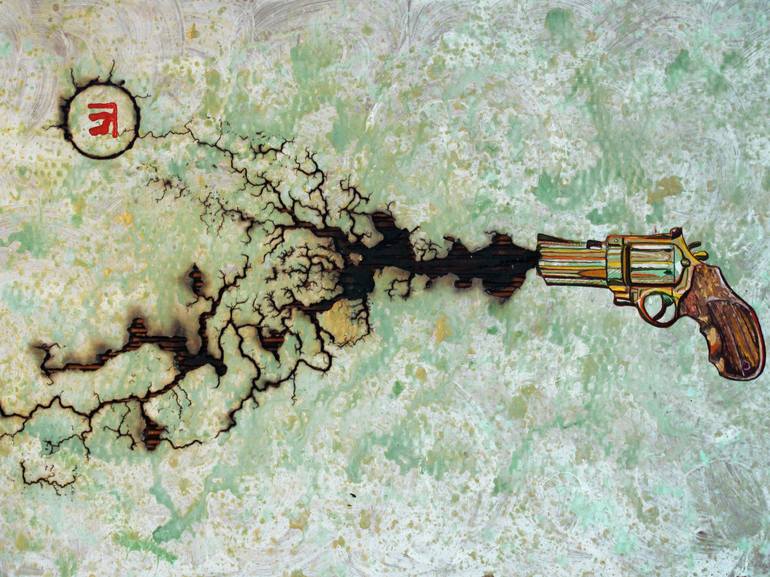 Gun Painting by Cory Hunter | Saatchi Art