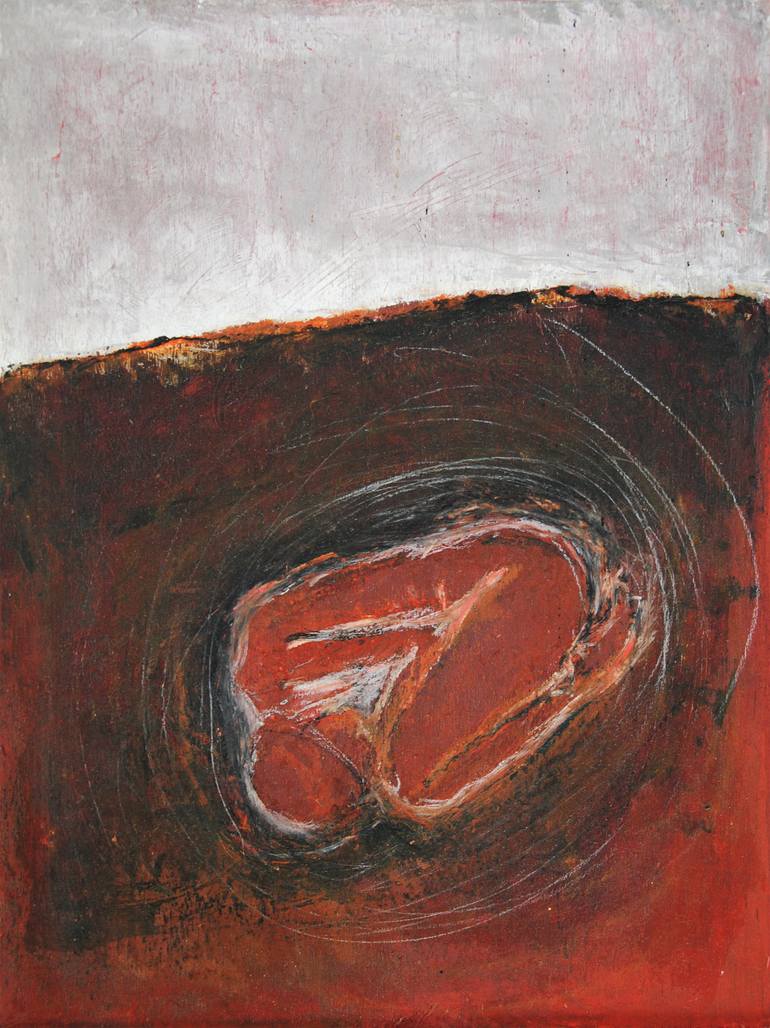 Red Seed Painting by maya florence brittain | Saatchi Art