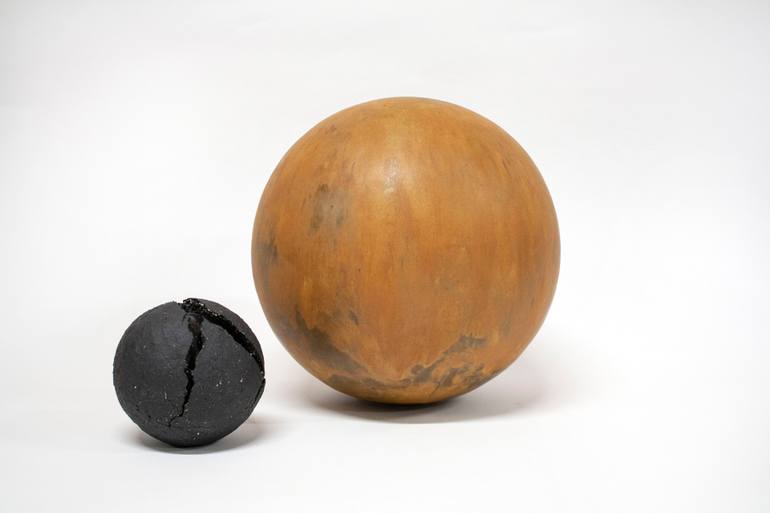 Planetary Bodies: Iron II Sculpture by Clare Flatley | Saatchi Art