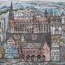 Freiburg Drawing by Dmitri Albert | Saatchi Art