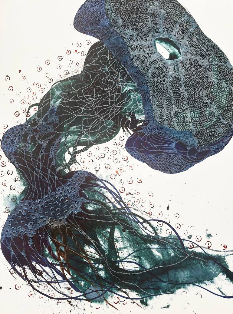 Desmonema Painting by Sara Willett | Saatchi Art