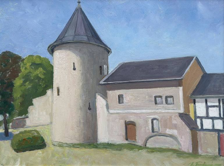 Old Euskirchen Painting by Peter Popovsky | Saatchi Art