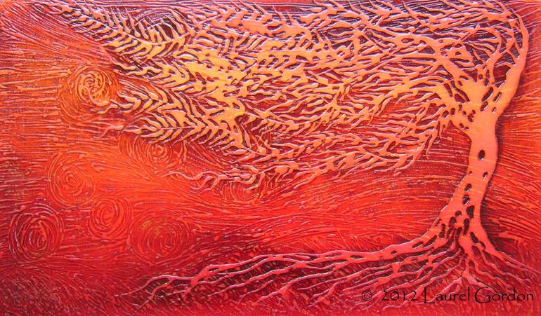 Red Wind Painting by Laurel Gordon | Saatchi Art