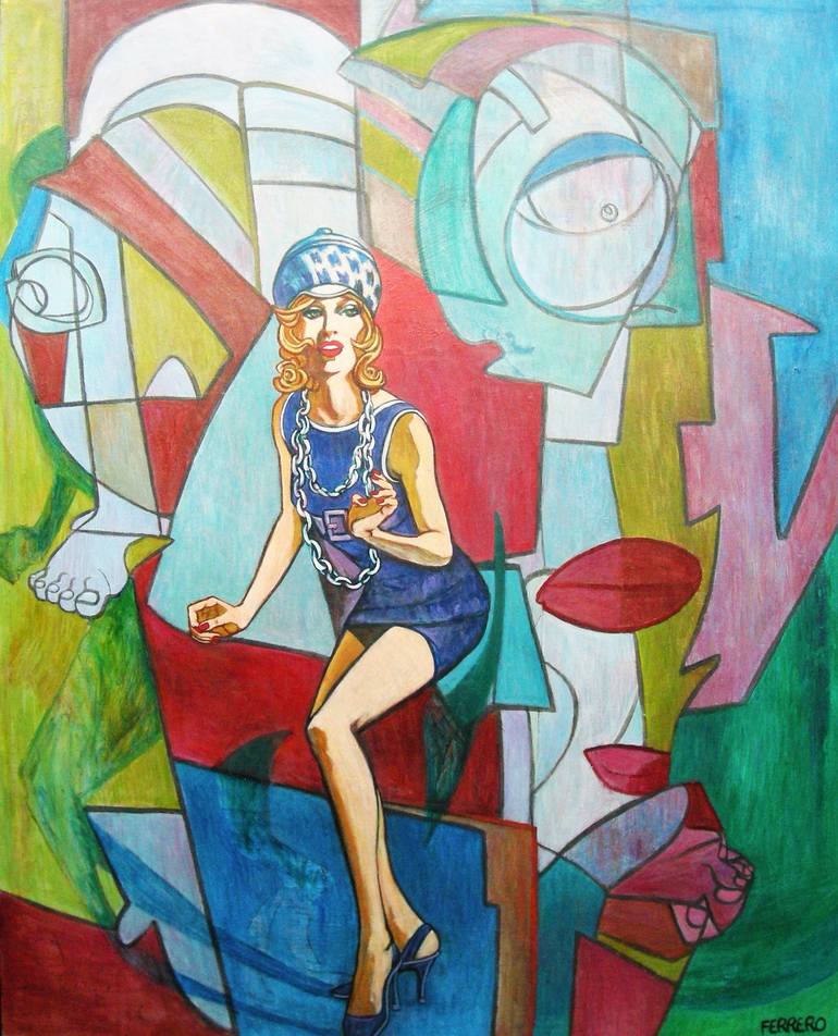 Lisa Art Jungle Painting by Marc Ferrero | Saatchi Art