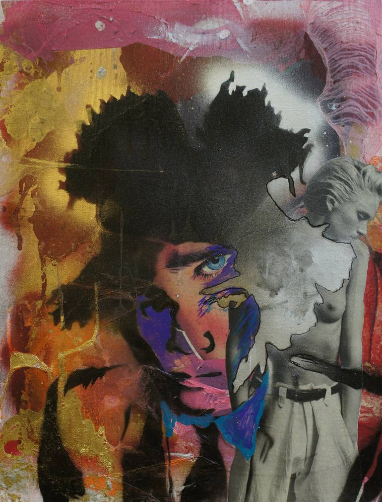 Not Basquiat Inspired Collage by Kedrick Williams | Saatchi Art