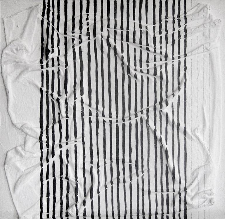 Relief with lines, 2007 Painting by Nina Beslic | Saatchi Art