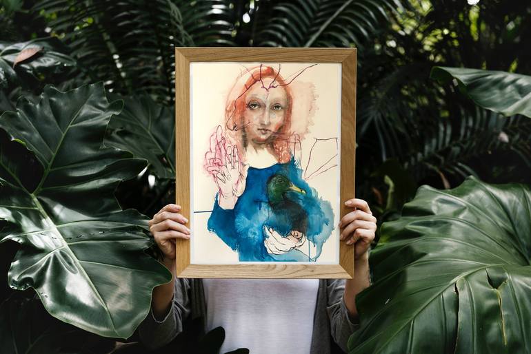 blessings Painting by Olga Gál | Saatchi Art