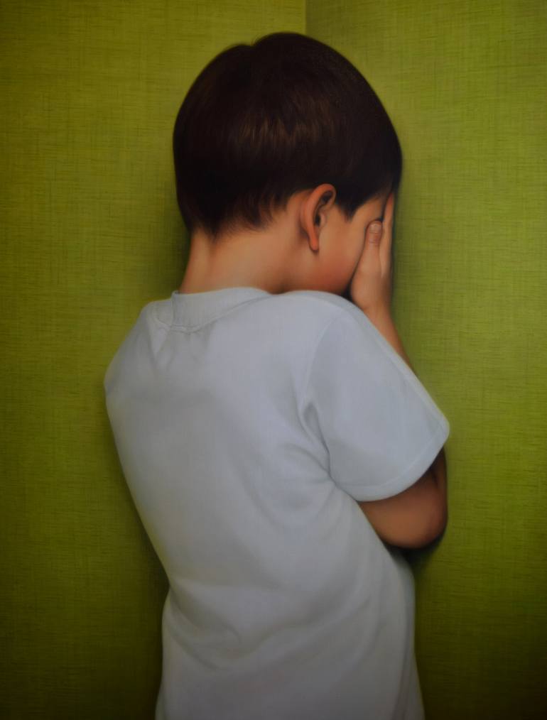 Peekaboo Painting by Petar Mošić | Saatchi Art