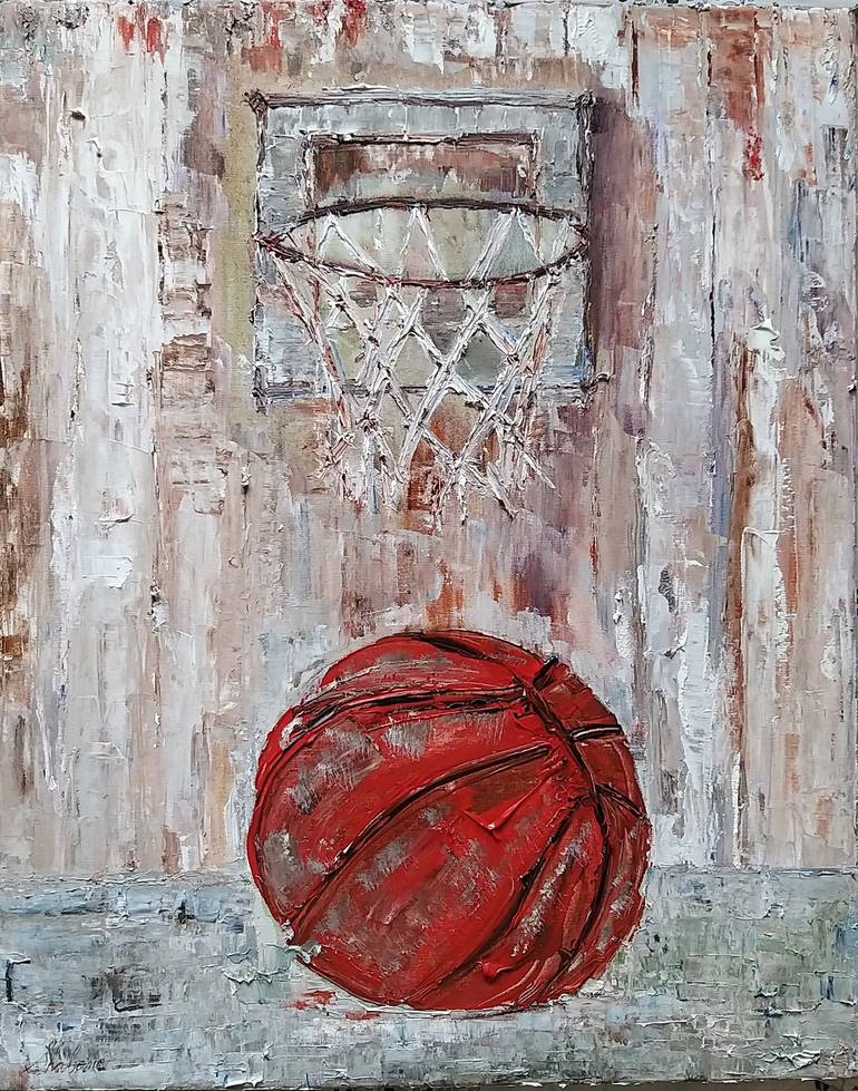 The Basketball Painting by Shabana Godhrawala | Saatchi Art