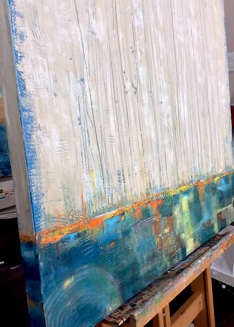 Vertical Lines Painting by Maria Morales | Saatchi Art