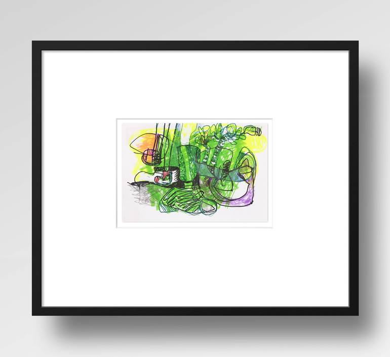 Abstract landscapes. Study N5. 4x6 Drawing by Michael Ioffe | Saatchi Art