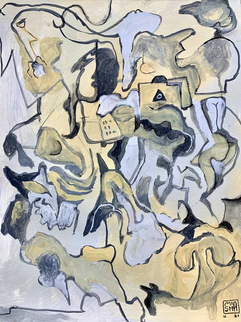 Liquid geometry Painting by Michael Ioffe | Saatchi Art