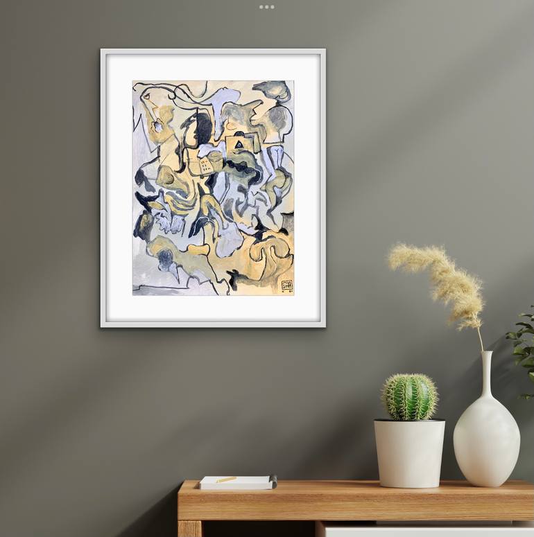 Liquid geometry Painting by Michael Ioffe | Saatchi Art