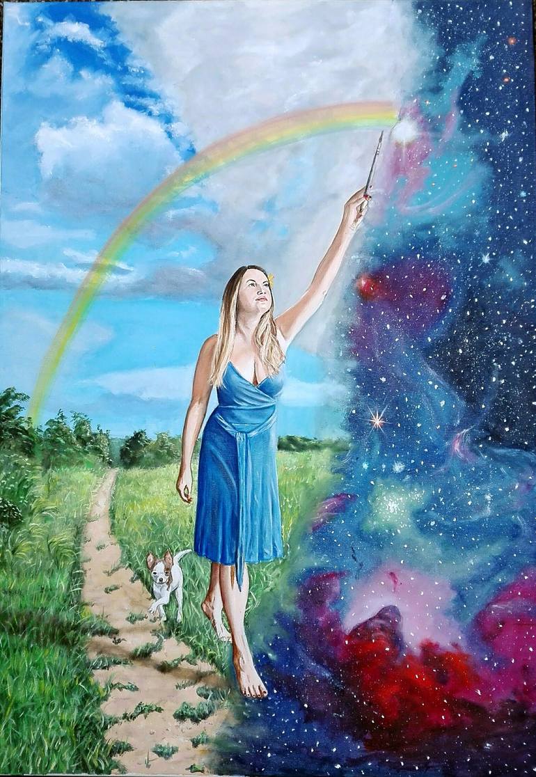 Under the rainbow Painting by Ratko Torma | Saatchi Art