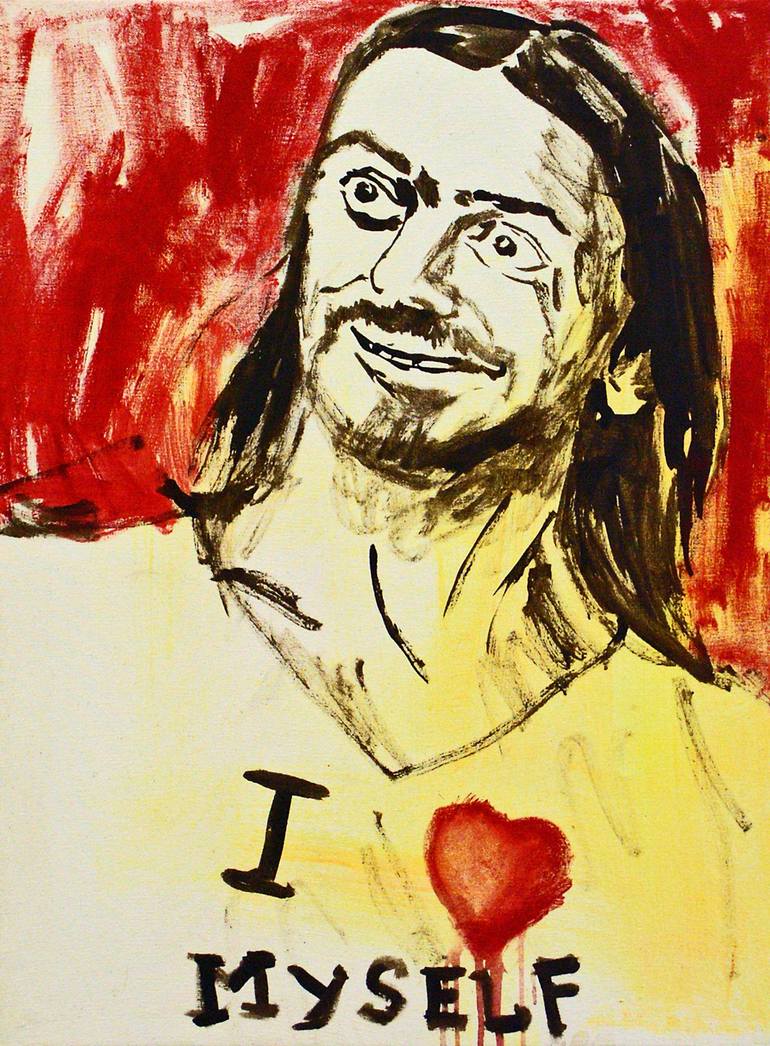 I Love Myself Painting by Miljan Suknovic | Saatchi Art