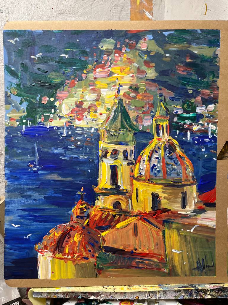 Positano colors Painting by Altin Furxhi | Saatchi Art