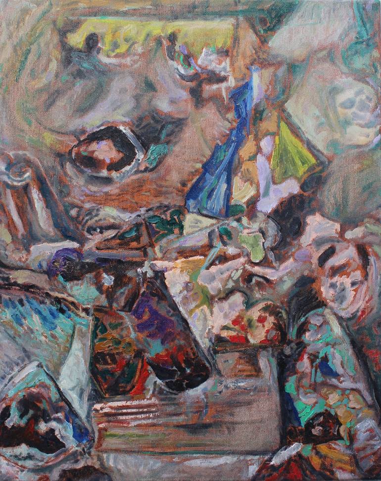 floating in space Painting by cezar ferdinand lungu | Saatchi Art