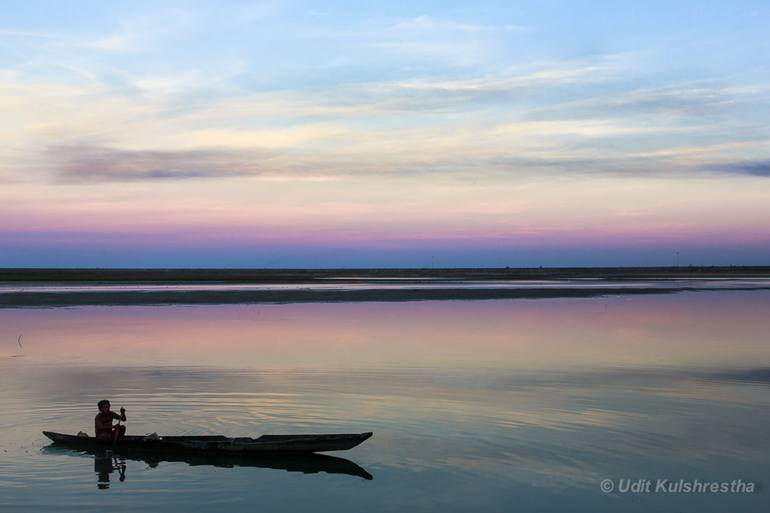 The Boatman & The Brahmaputra - Limited Edition of 10 Photography by Udit Kulshrestha | Saatchi ...