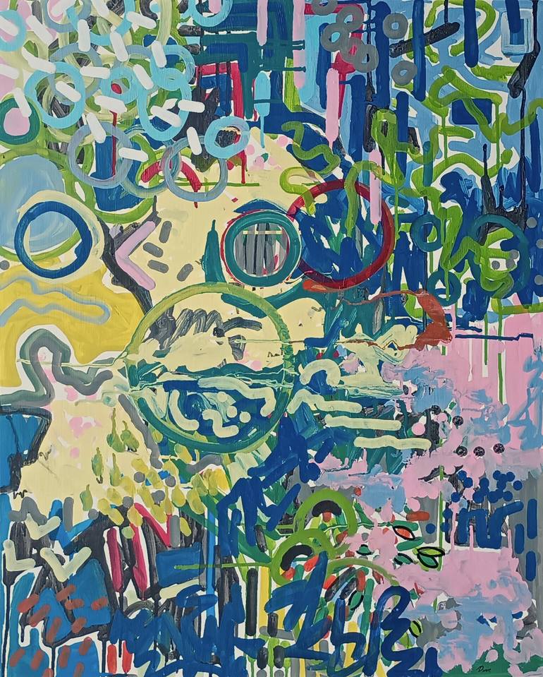 Fantastic Garden Painting by David Trowbridge | Saatchi Art