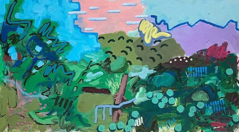 In The Beginning Painting by David Trowbridge | Saatchi Art