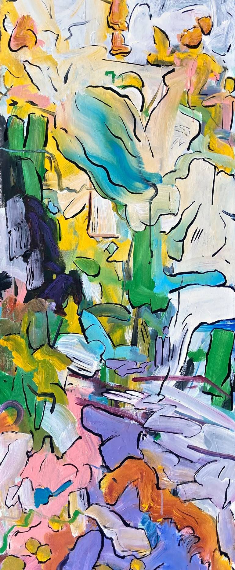 The Path To Lake Merwin Painting by David Trowbridge | Saatchi Art
