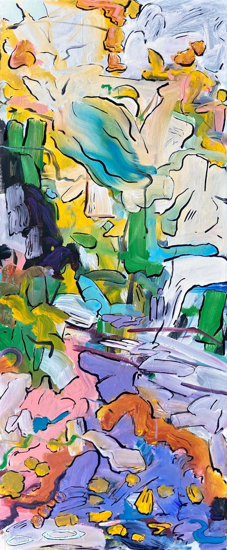 The Path To Lake Merwin Painting by David Trowbridge | Saatchi Art