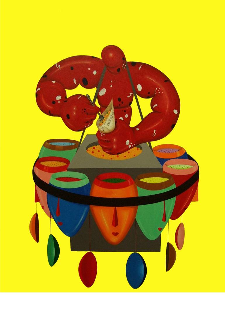 MIXTURE Painting by JAYANTA BHATTACHARYA | Saatchi Art