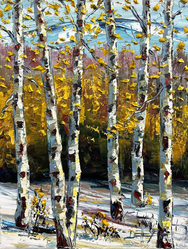 Eloquent Fall Painting by Lisa Elley | Saatchi Art