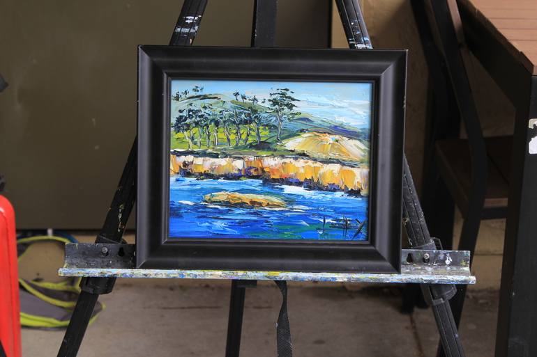 Point Lobos in Carmel Painting by Lisa Elley | Saatchi Art