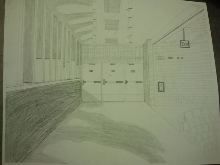 Robeson Hall Drawing by Tayvon Hendley | Saatchi Art